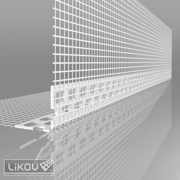 uPVC Flexible Corner Bead with Mesh – 25m Roll – Next Day Render